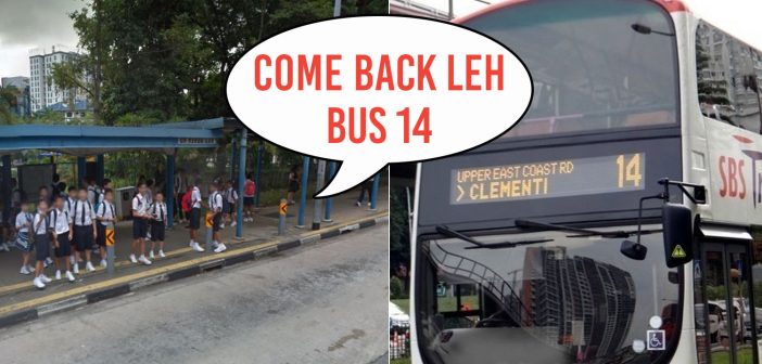 SBS Bus 14's New Route Sparks Petition As It Skips School Stops At Dover