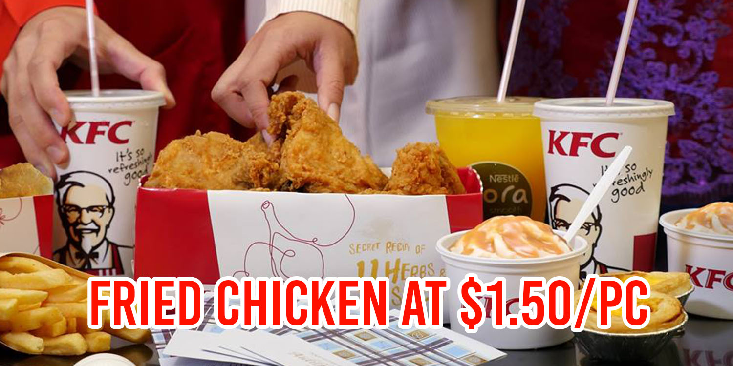 Insanely Cheap Fried Chicken At $1.50/Piece With KFC Delivery