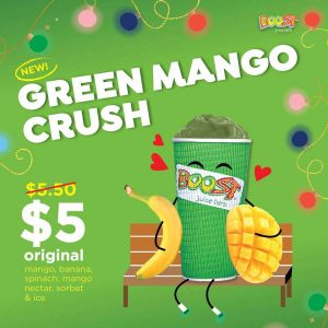 Boost At Ion Orchard Offering 1-For-1 Crush Smoothies Till 1 Jan 2019