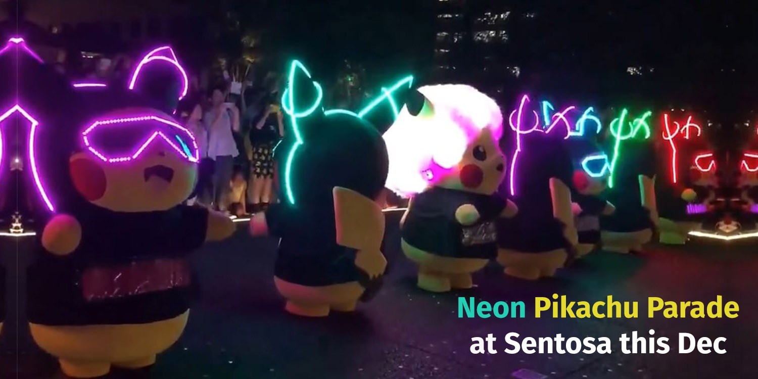 Neon Disco Pikachus Will Invade Sentosa With A Dance Parade This Dec