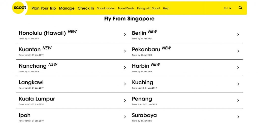 Buy-1-Get-1-Free Scoot Flight Tickets On 13 Nov 2018 Only