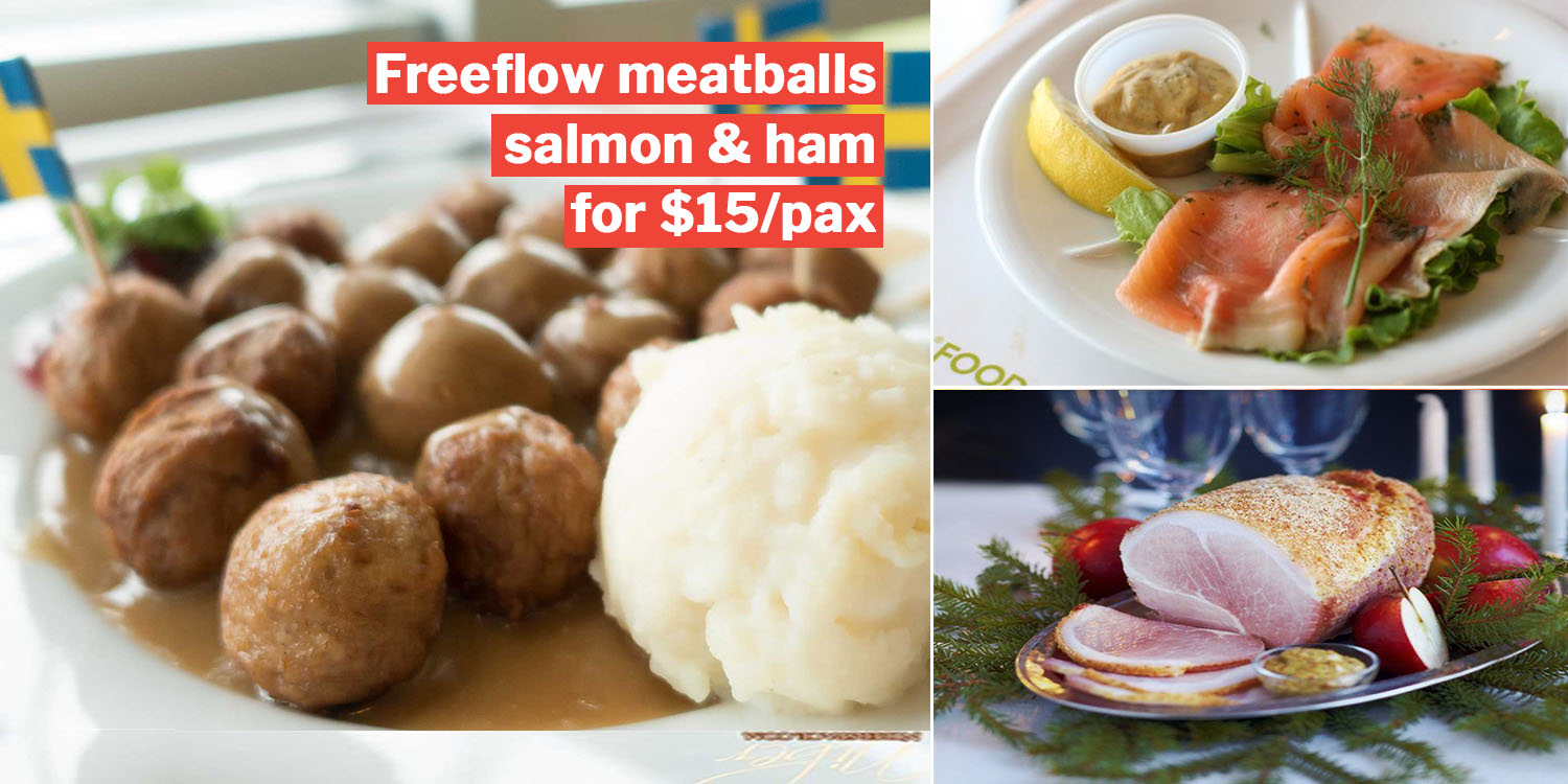 $15 IKEA Christmas Buffet On 21 Dec Has Free Flow Meatballs & Salmon