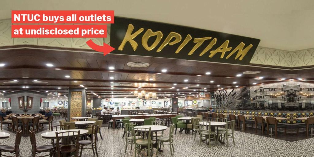 NTUC Enterprise Will Own Kopitiam By Jan 2019; Watchdog Clears Deal