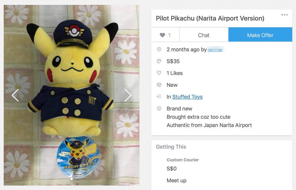 Pilot Pikachu Plushies Land At Pokémon Centre Singapore In Mar 2019