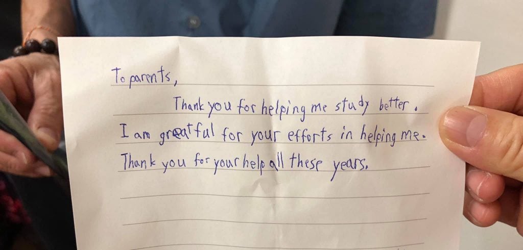 S'porean Students Thank Parents With Heartfelt Letters Of Gratitude At ...