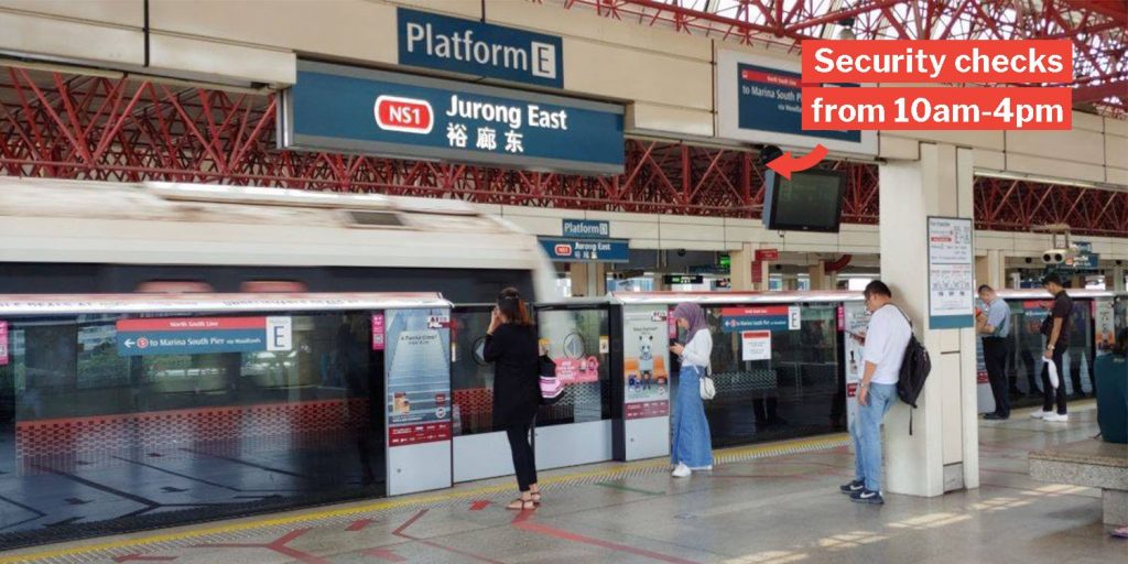 Jurong East MRT Will Have Security Checks For All Passengers On 5 Apr