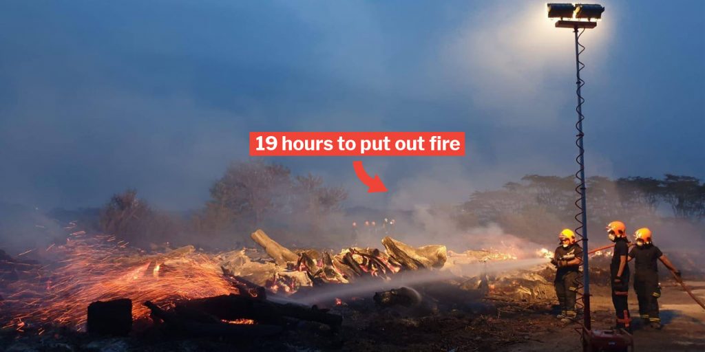 52 SCDF Firefighters Work Through The Night To Fight Lim Chu Kang ...
