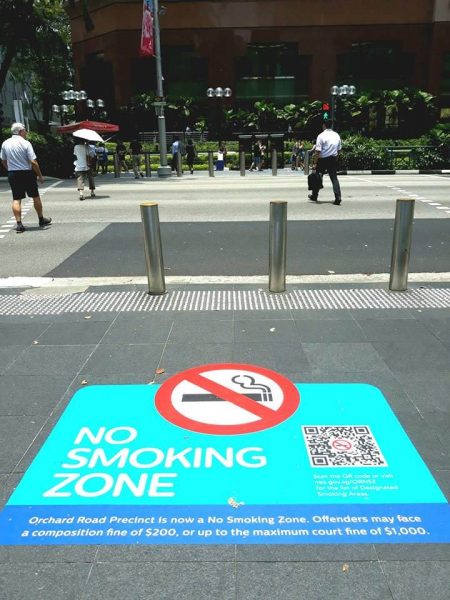 You Will Get Fined For Smoking At Non-Designated Areas In Orchard From ...