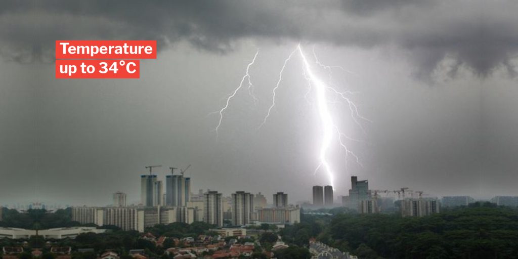 Crazy Hot April Weather With Multiple Thunderstorms Expected For S'pore