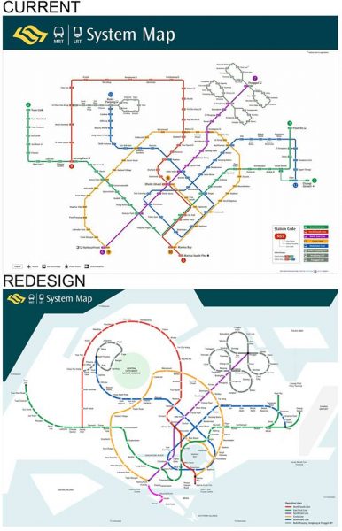 S'porean Man Redesigns MRT Map To Be Geographically Accurate & It's ...