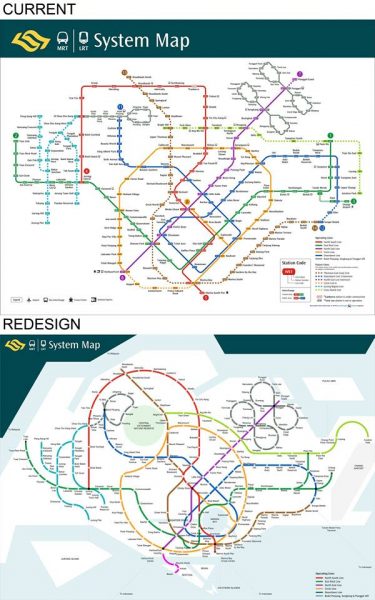 S'porean Man Redesigns MRT Map To Be Geographically Accurate & It's ...