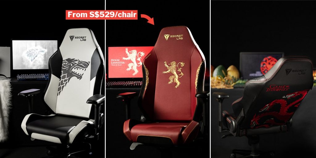 Game Of Thrones Secretlab Chairs Let You Sit On The Iron Throne While ...