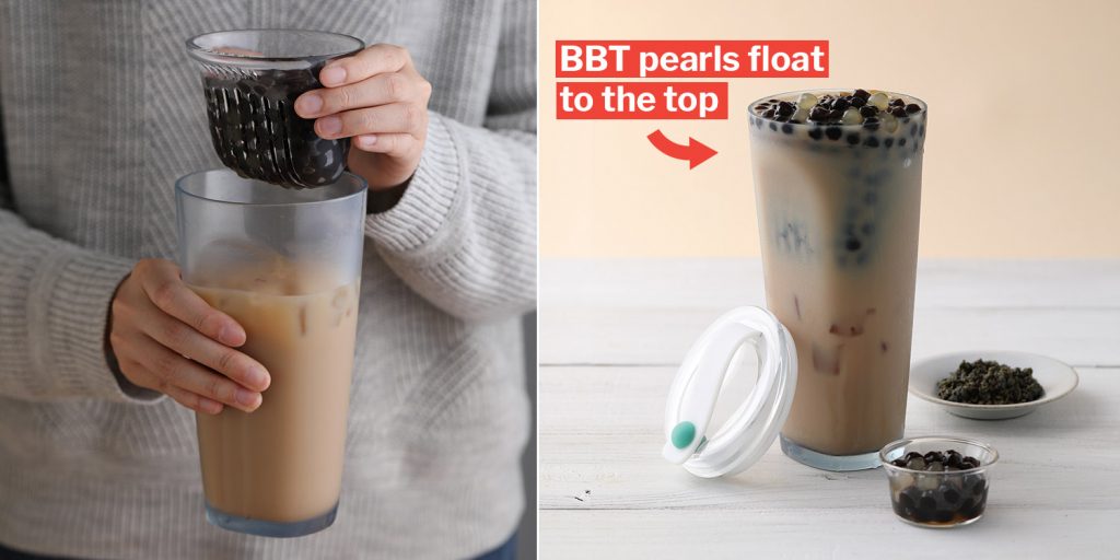 This Strawless Boba Cup Defies Gravity By Keeping Your Pearls On Top Of ...