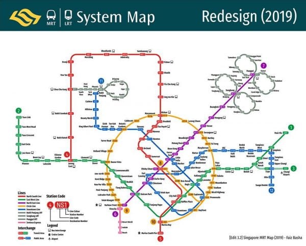 Netizen Redesigns MRT Map Again & We Hope It'll Be Used ASAP In Singapore