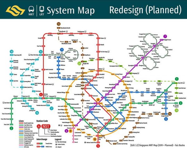 Netizen Redesigns MRT Map Again & We Hope It'll Be Used ASAP In Singapore