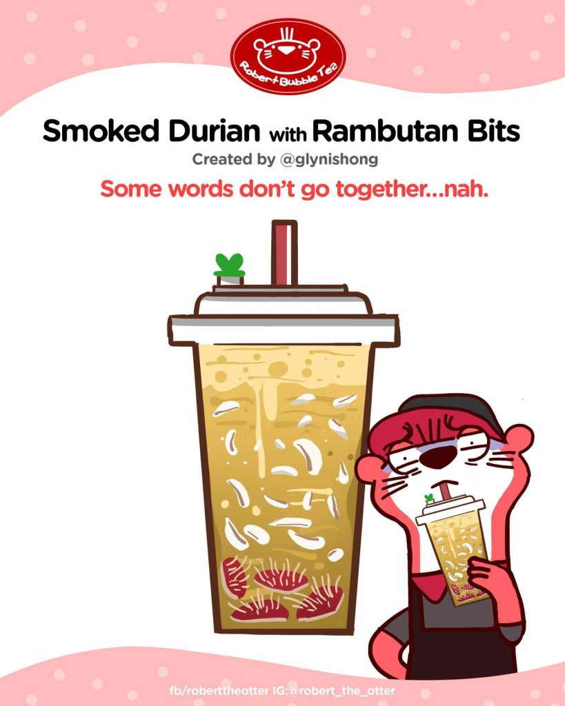 Laksa Hum & Mala Grass Jelly Bubble Tea Fanart By S'pore Artist Is ...