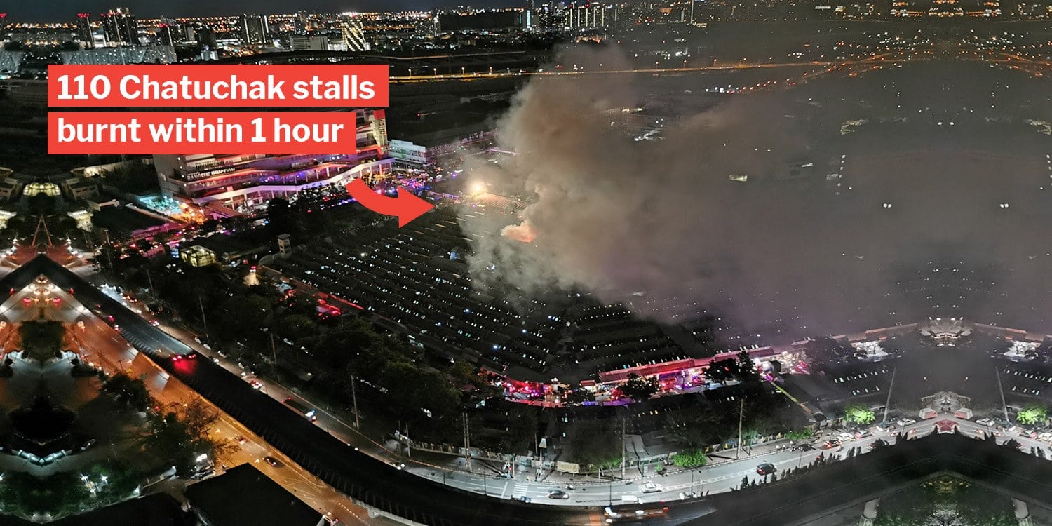 Bangkok's Chatuchak Market Catches Fire & 110 Shops Were Destroyed In ...