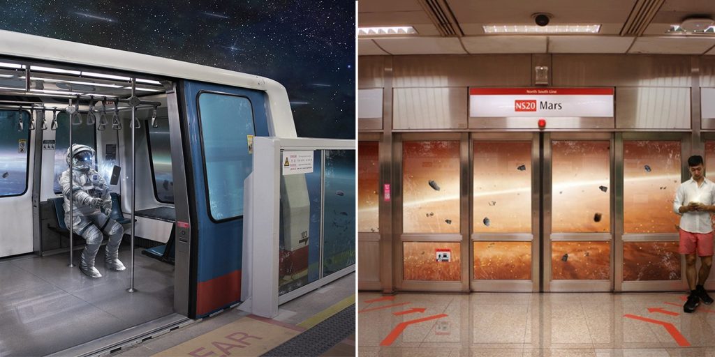 Singaporean Artist Turns Your MRT Ride To Marsiling Into A Voyage To Mars