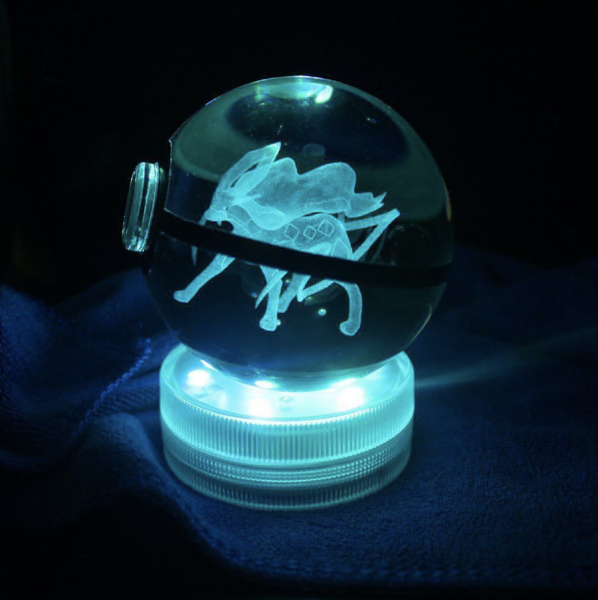 These Crystal Poké Balls On Etsy Singapore Contain "Caught" Glow-In-The ...