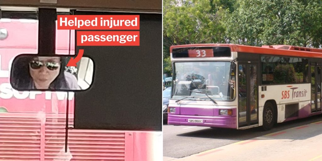 Elderly Man Boards SBS Bus & Falls, Driver Tends To Injuries Like A ...