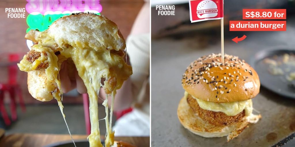 Musang King Durian Burger Has A Fried Durian Patty Stuffed With ...