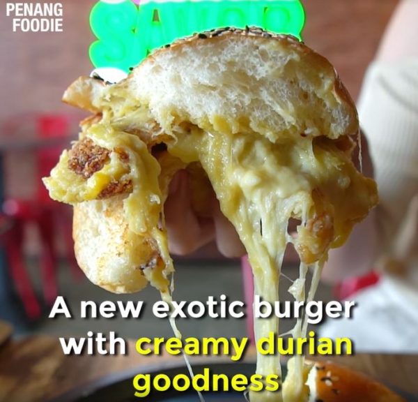 Musang King Durian Burger Has A Fried Durian Patty Stuffed With ...