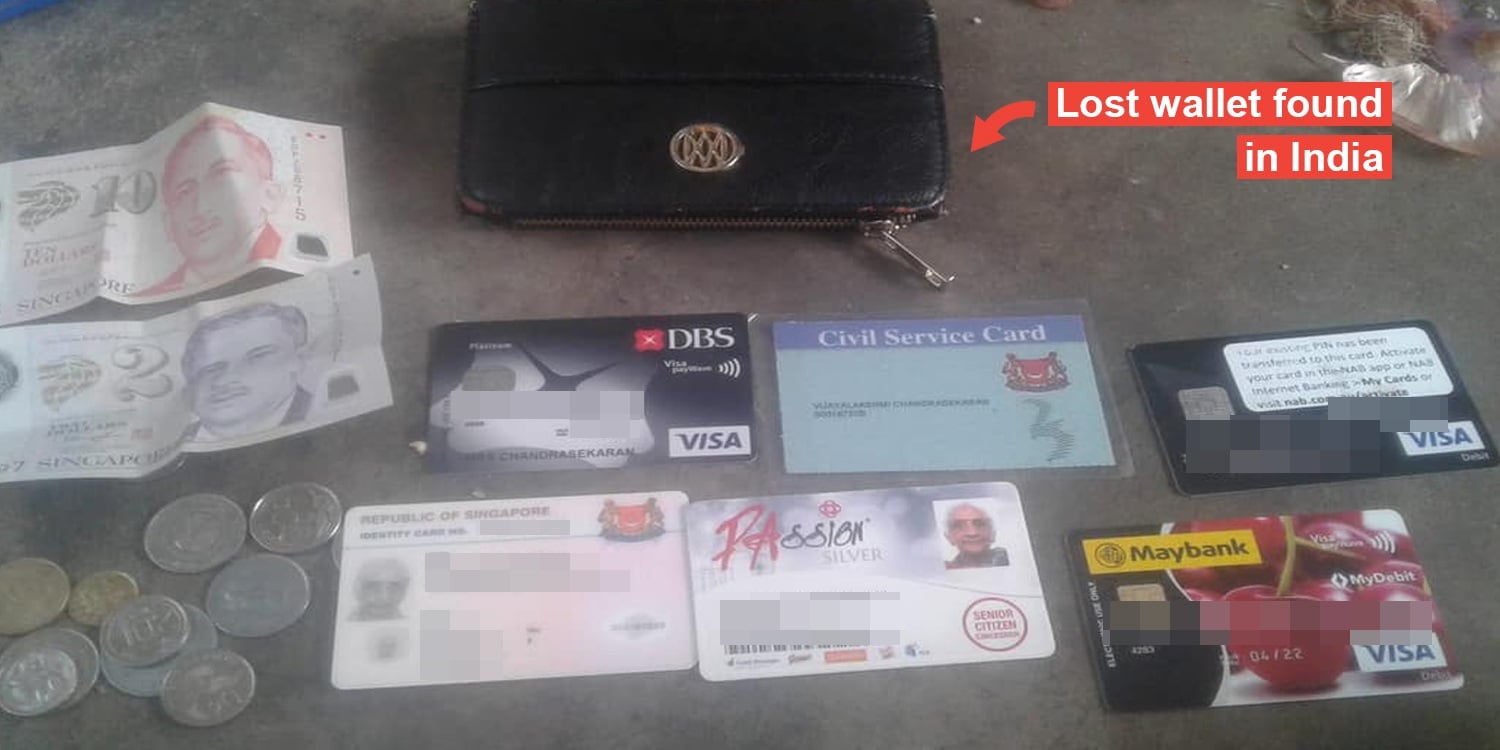 S’porean Woman's Lost Wallet Found In India; Man Seeks Owner Via ...