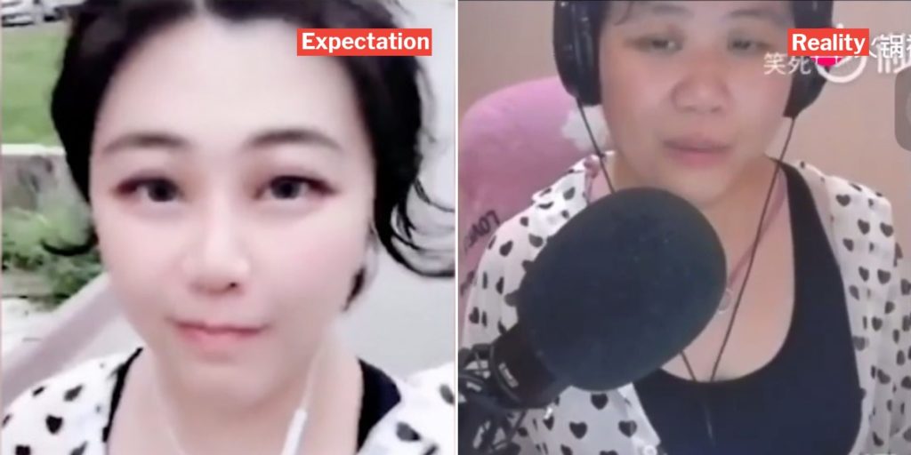 Chinese Vlogger Exposed As 58-Year-Old Auntie After Face Filter ...