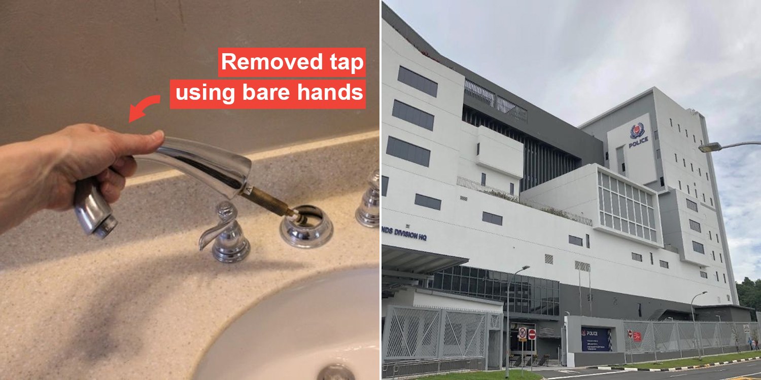 Man Steals Basin Tap From Woodlands Police Station & Installs It At ...
