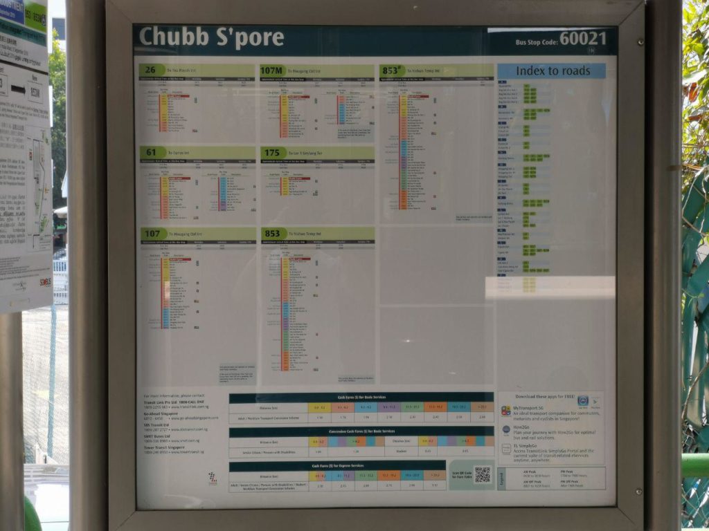 S'pore Bus Stop Guides Now Have Bigger Font, Bus Stop Codes & Sleeker ...