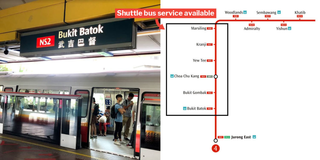 MRT Stations Between Bukit Batok & Marsiling To Have Early Closures ...
