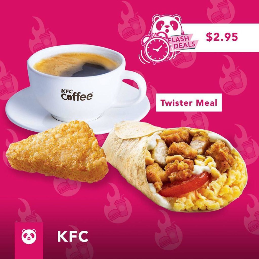 Foodpanda Has A Flash Sale On 2 Sep With $3 KFC Twister Meals & 50% Off ...