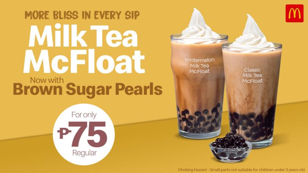 McDonald's Philippines Has Milk Tea McFloat With Ice Cream At Only $2/Cup