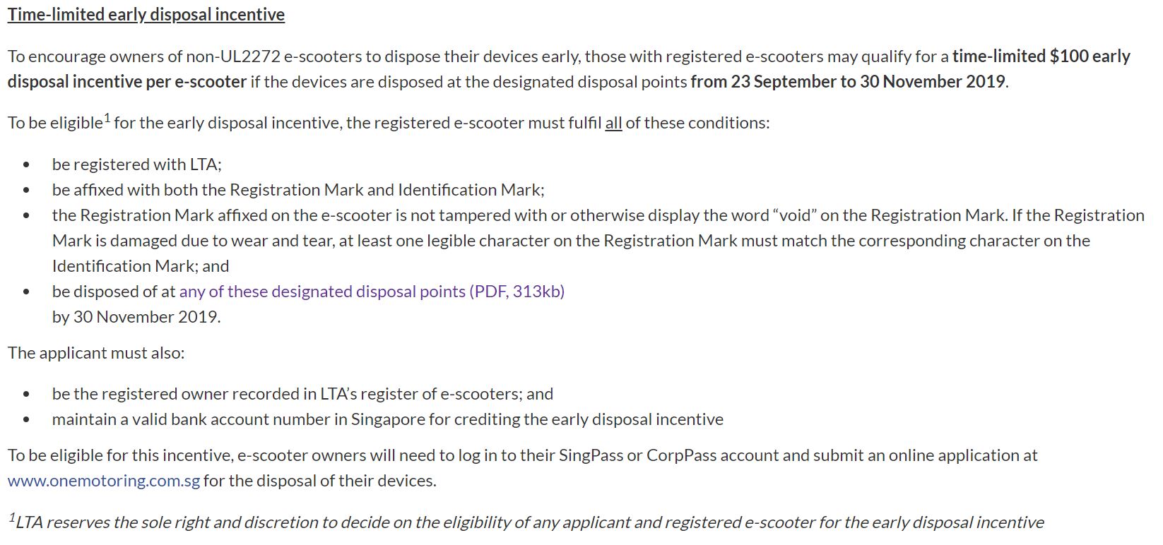 PMD Users Can Get Rid Of Non-Certified Devices Under LTA Scheme, Early ...