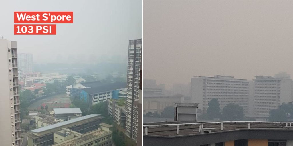 Haze Officially Hits 'Unhealthy' Levels At 4pm In West S'pore, NEA ...