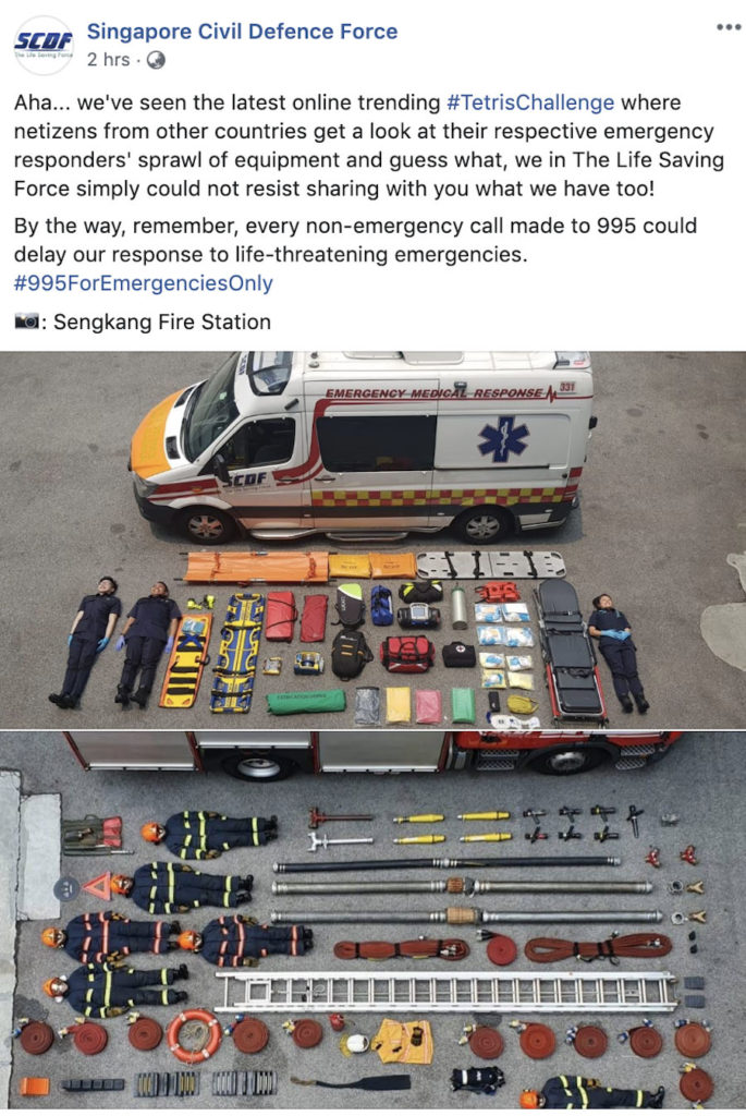 SCDF Takes On Viral 'Tetris Challenge', Makes Grand Display Of Barang ...