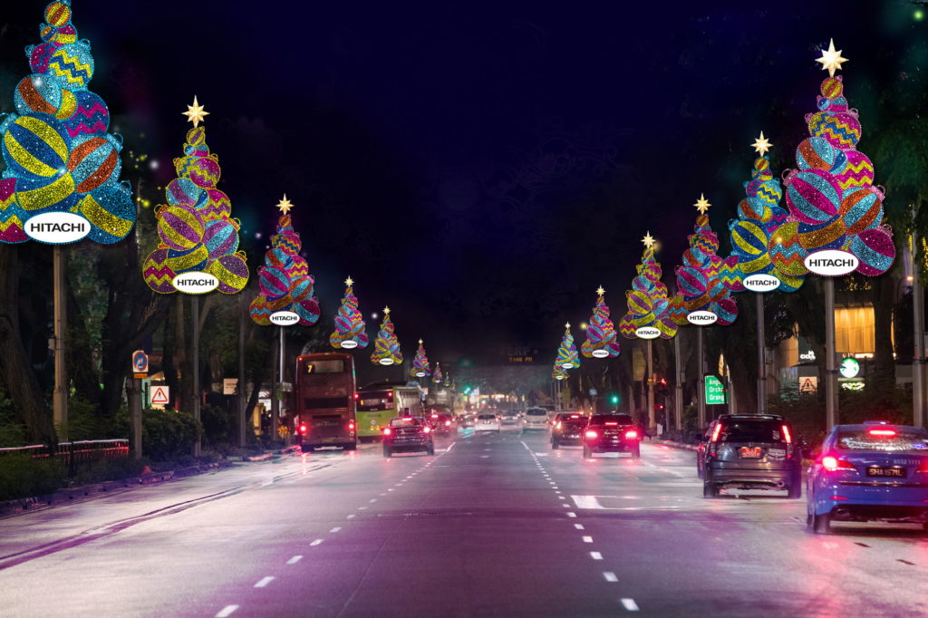 Orchard Road Christmas Lights This Year Have Cute Santa Baubles ...