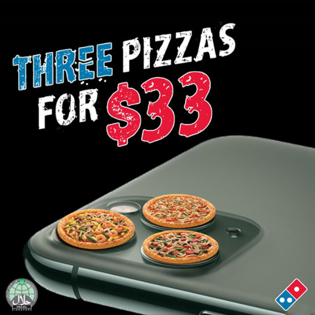 Pizza Hut & Domino's SG Poke Fun At iPhone 11 Triple Cameras With ...
