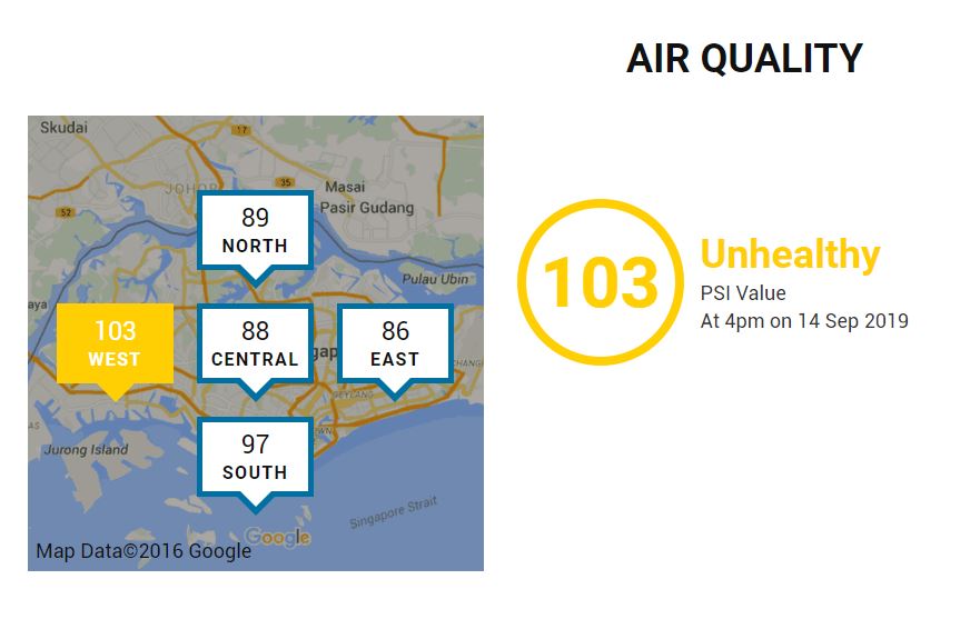 Haze Officially Hits 'Unhealthy' Levels At 4pm In West S'pore, NEA ...