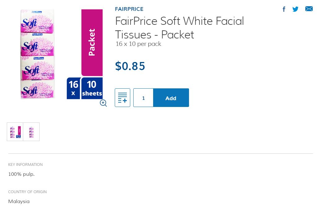 Man Counts 7 Tissues From FairPrice Packet Instead Of 10, NTUC ...