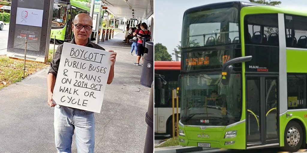 Activist Gilbert Goh Calls For Public Transport Boycott To Protest Fare ...