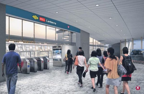Canberra MRT Station Is Opening On 2 Nov & Will Make Journey To Town 10 ...