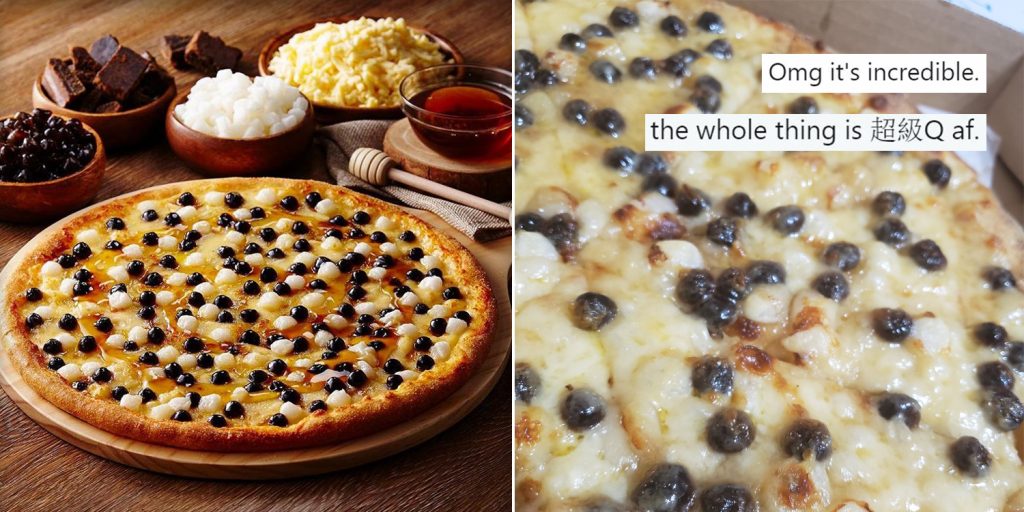 Caucasian Man In Taiwan Tries Domino's Boba Pizza, Delightfully Downs ...