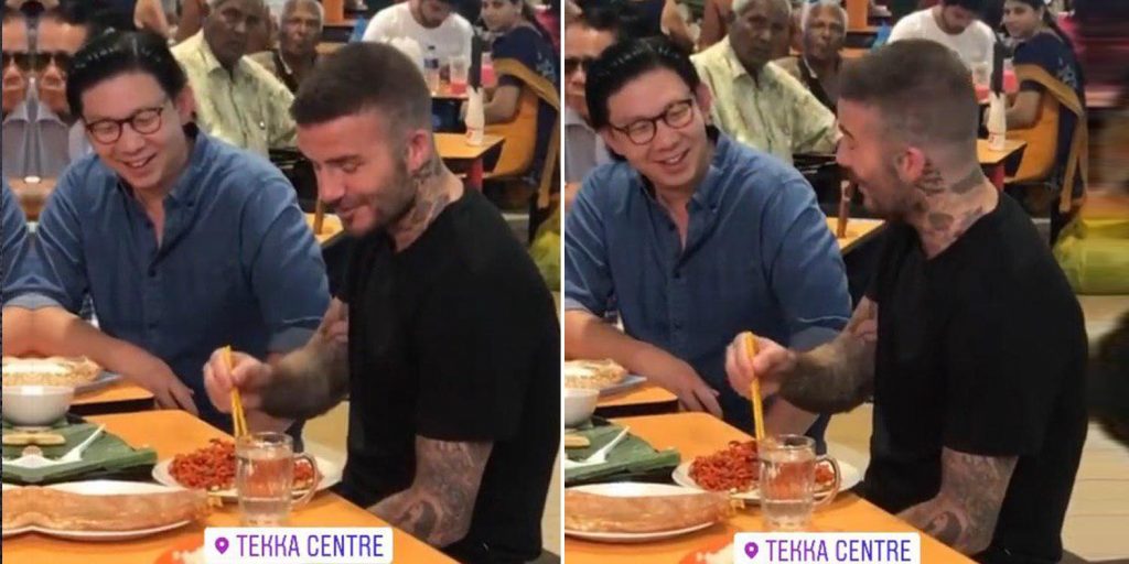 David Beckham Eating Mee Goreng In Tekka Market Has Gotten S'poreans ...
