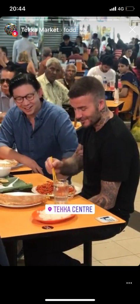 David Beckham Eating Mee Goreng In Tekka Market Has Gotten S'poreans ...