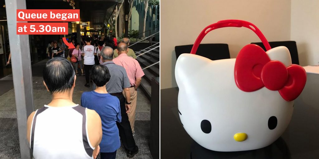 McDonald’s Hello Kitty Carrier Had S’poreans Queueing Since 5.30am, Resold On Carousell For ...