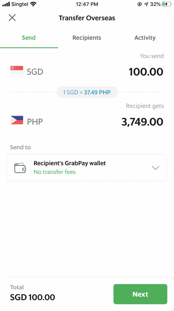 GrabPay S'pore Now Lets You Send Money To The Philippines With $0 ...