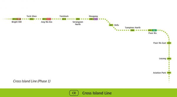 Cross Island Line Will Link Ang Mo Kio To Hougang In Just 3 MRT Stops ...
