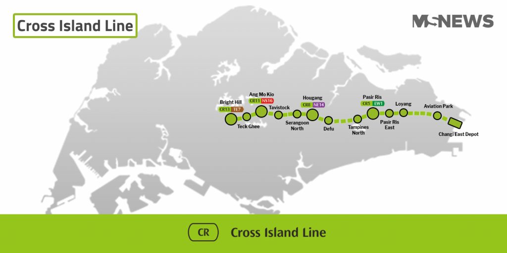 Cross Island Line Will Link Ang Mo Kio To Hougang In Just 3 MRT Stops ...