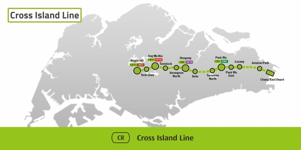 Cross Island Line Will Link Ang Mo Kio To Hougang In Just 3 MRT Stops ...